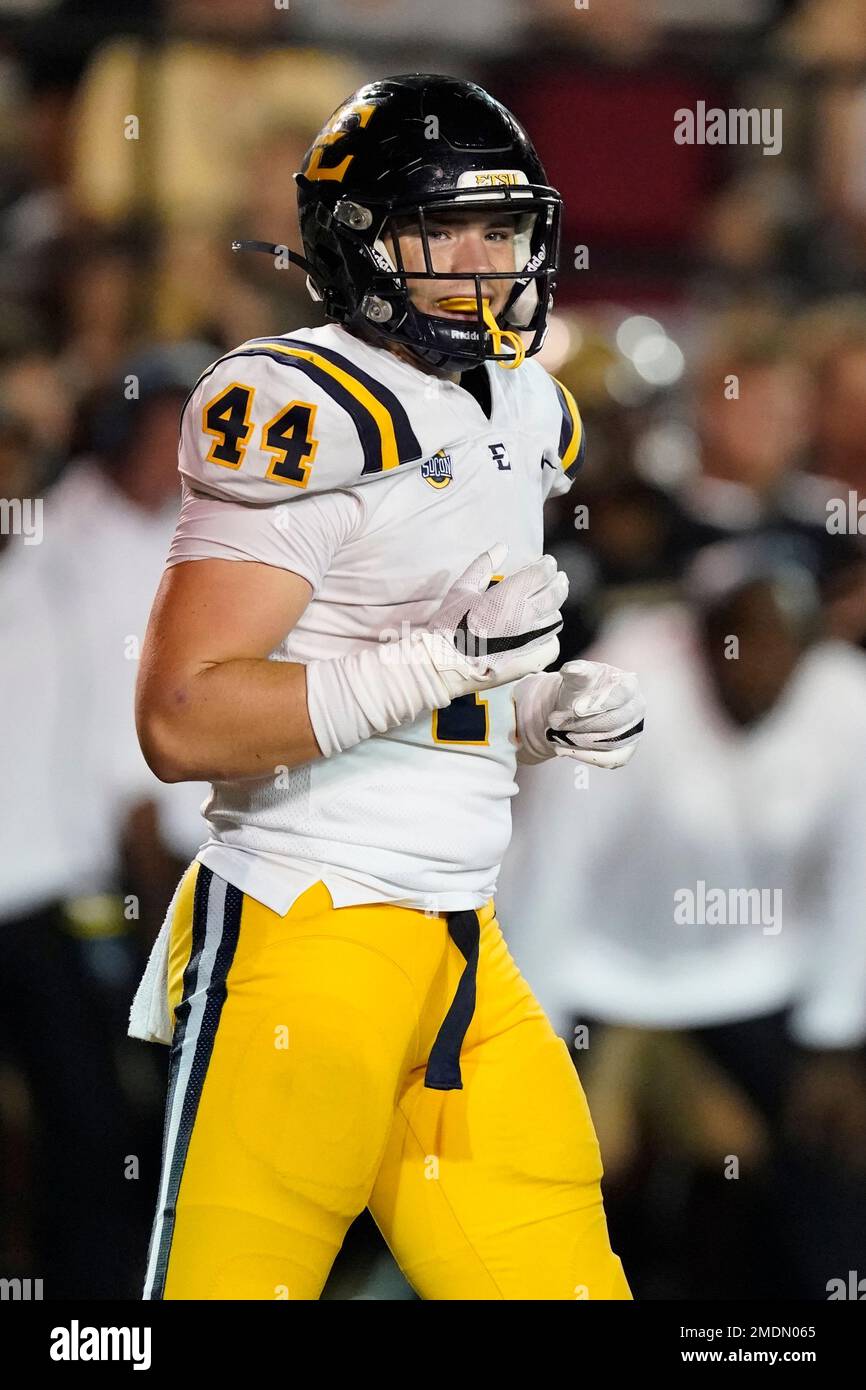East Tennessee State tight end Nate Adkins (44) plays against ...