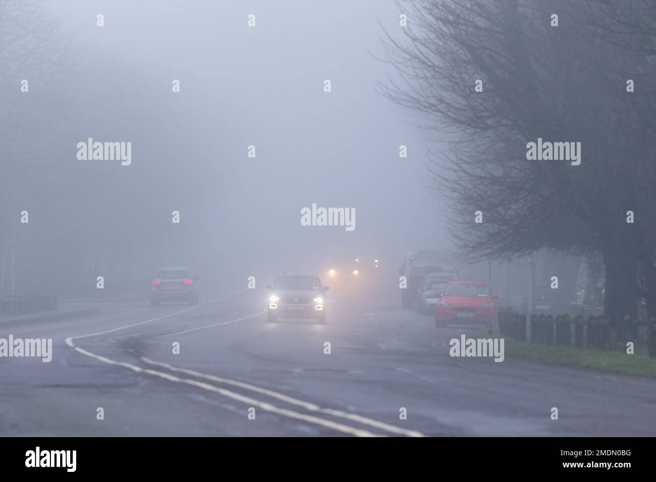 Thick fog traffic hi-res stock photography and images - Alamy