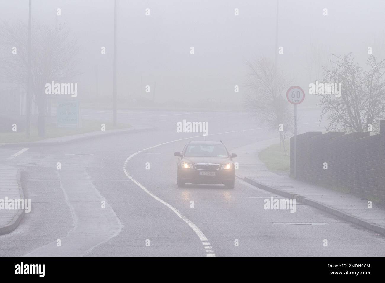Thick fog traffic hi-res stock photography and images - Alamy