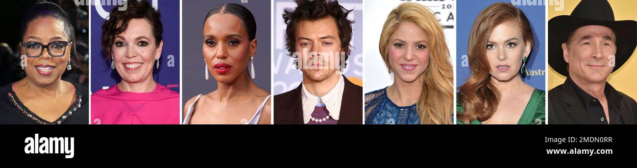 This combination photo of celebrities with birthdays from Jan. 29-Feb ...