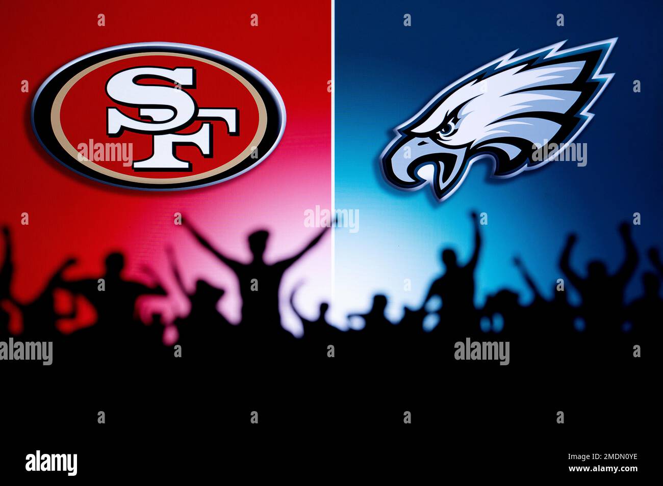 PHILADELPHIA, USA, JANUARY 18, 2023: San Francisco 49ers vs ...