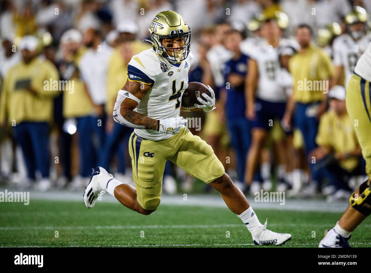 Georgia Tech running back Dontae Smith (4) runs for a touchdown during ...
