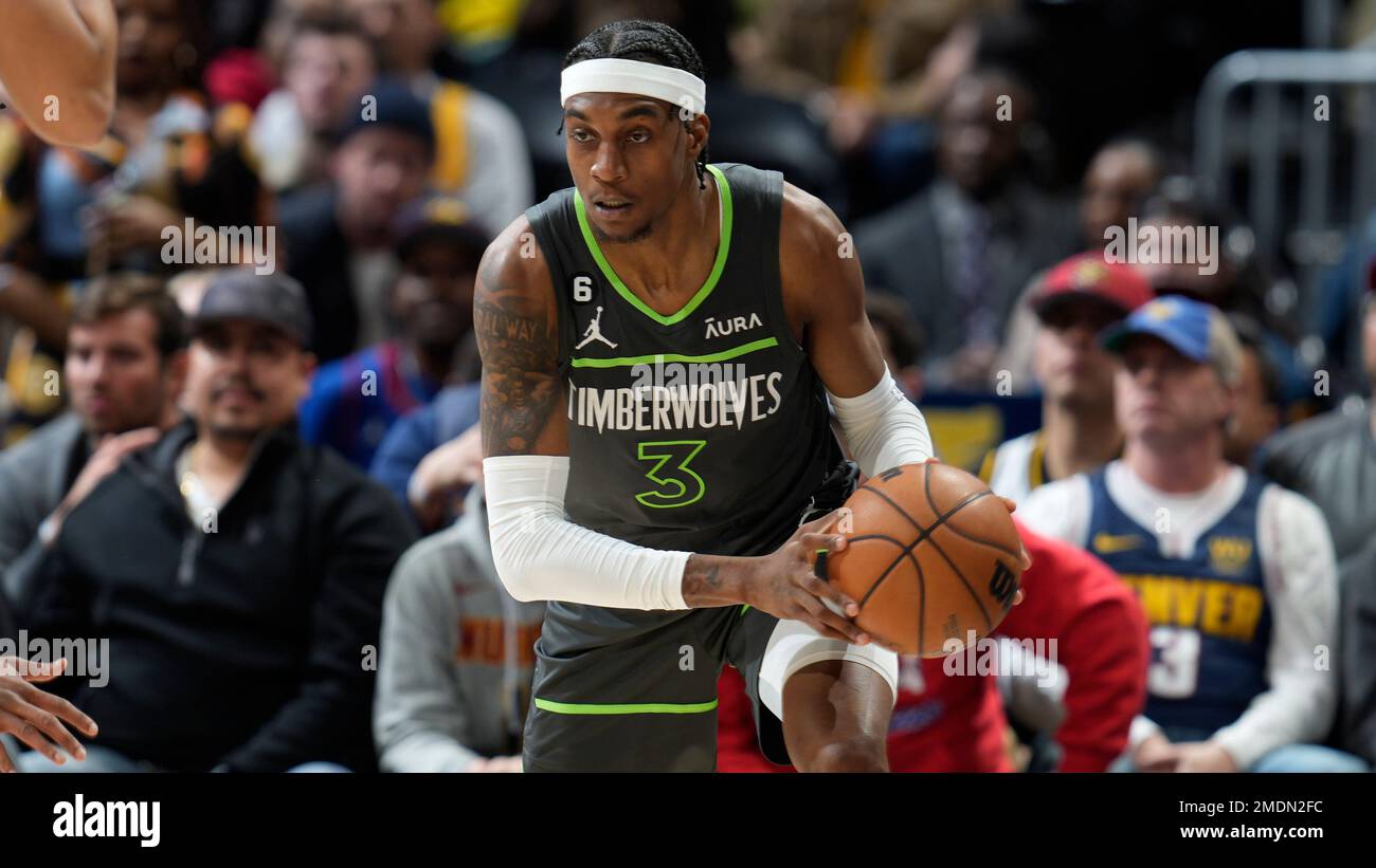 Minnesota Timberwolves forward Jaden McDaniels (3) in the second half ...