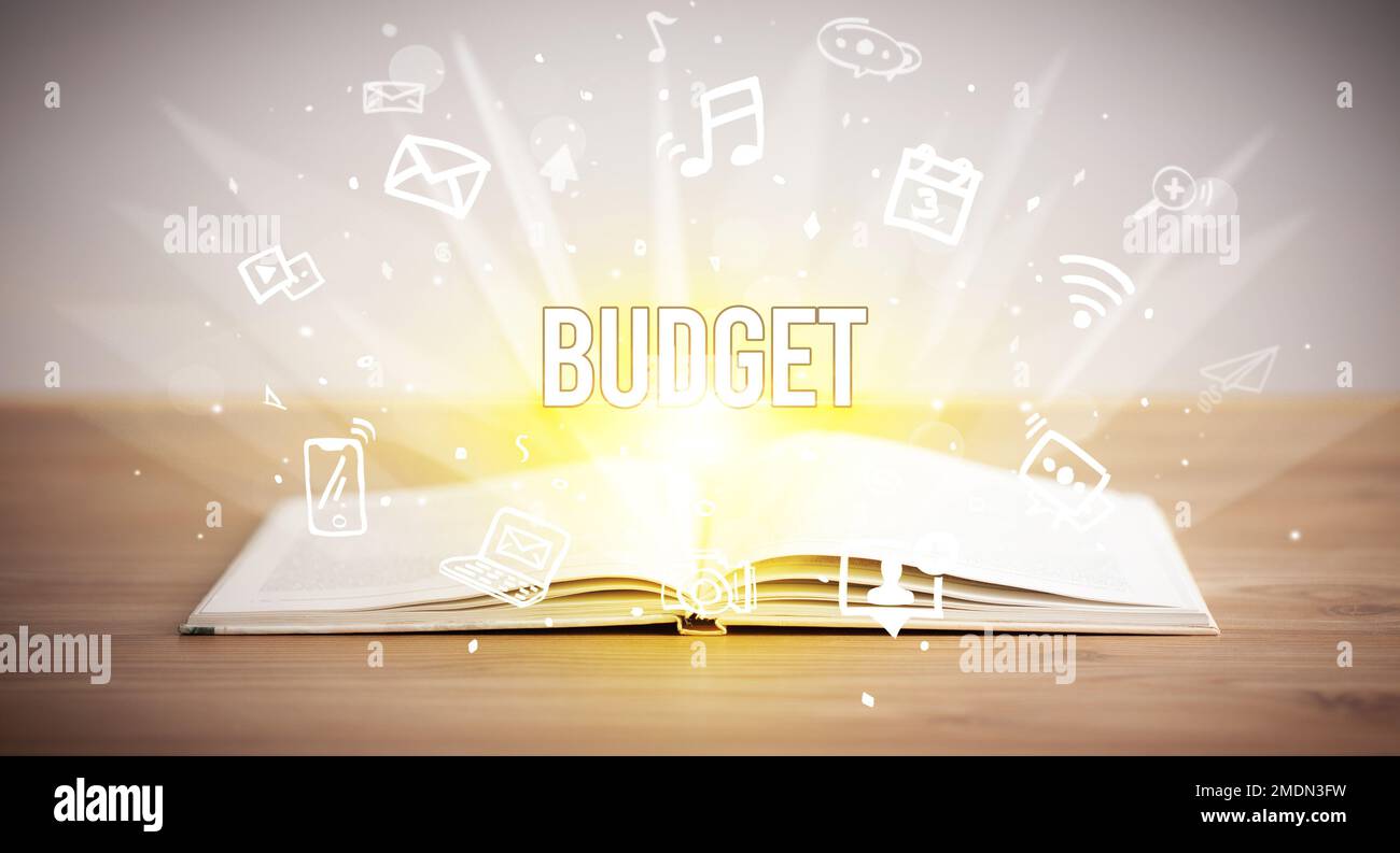 open book with business inscription Stock Photo - Alamy