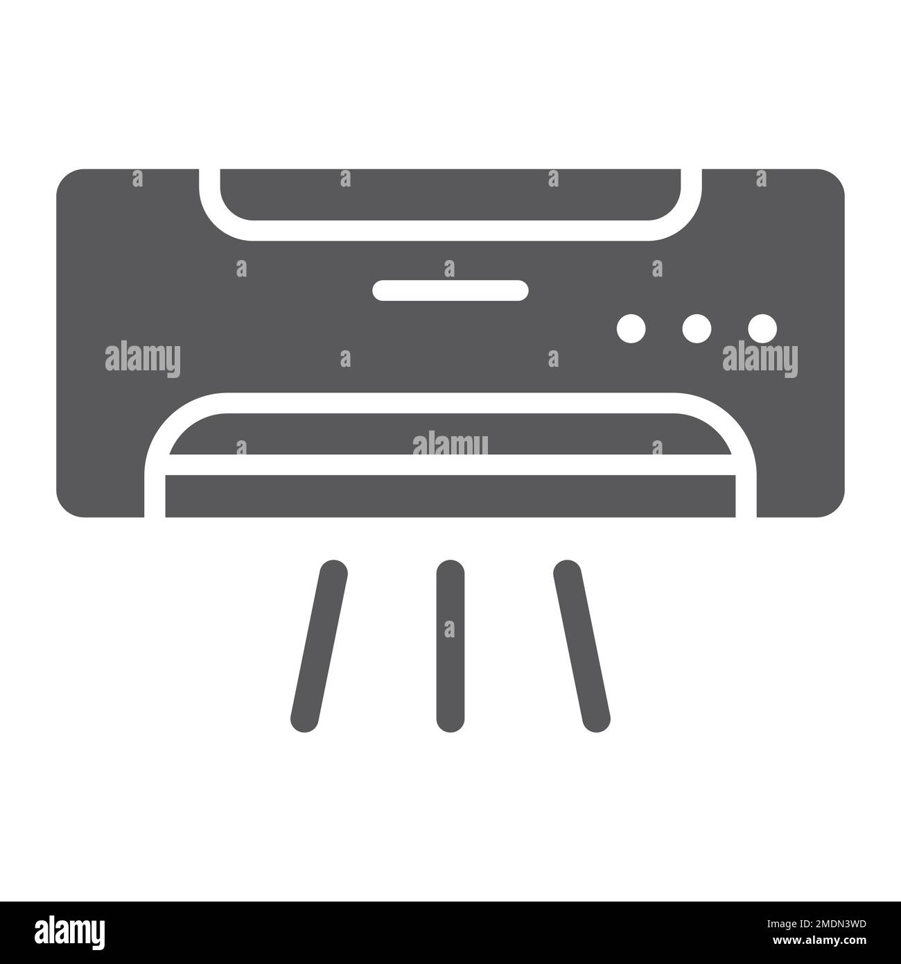 Air conditioner glyph icon, climate and cooling, appliance sign, vector ...