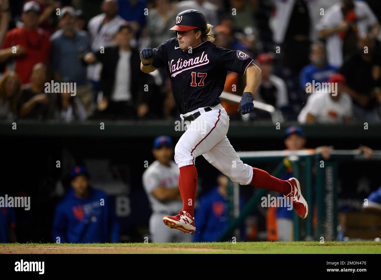 Washington Nationals' Andrew Stevenson in action during a baseball game ...