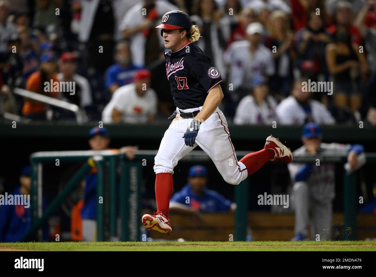 Washington Nationals' Andrew Stevenson in action during a baseball game ...