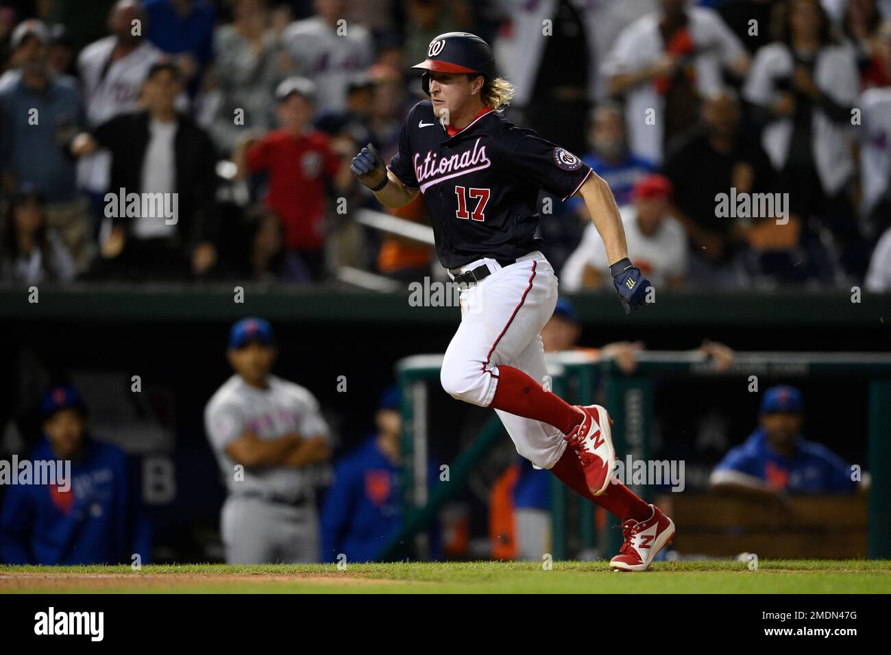 Washington Nationals' Andrew Stevenson in action during a baseball game ...