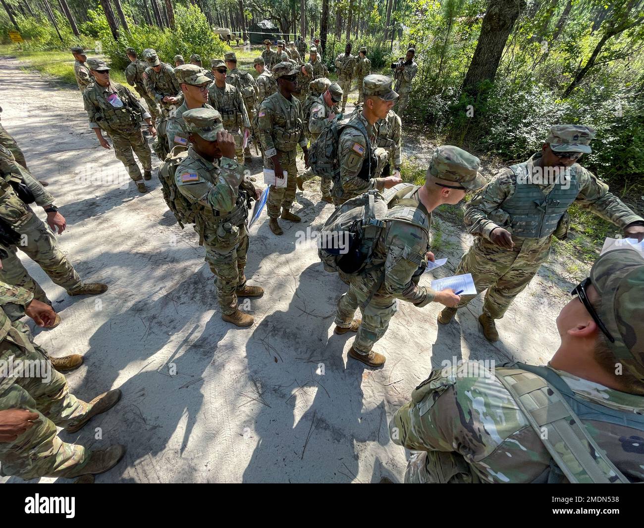U.S. Army Soldiers from across the XVIII Airborne Corps begin the land ...