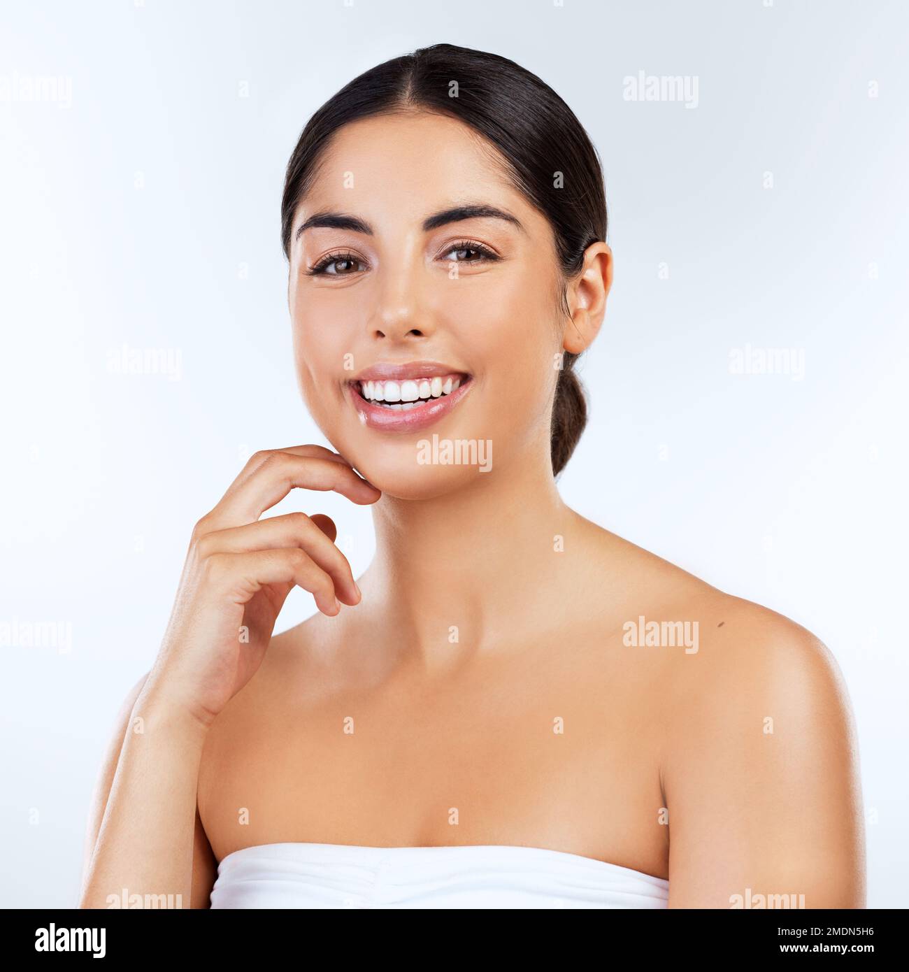 Positivity is my beauty secret. Studio shot of beautiful young women ...