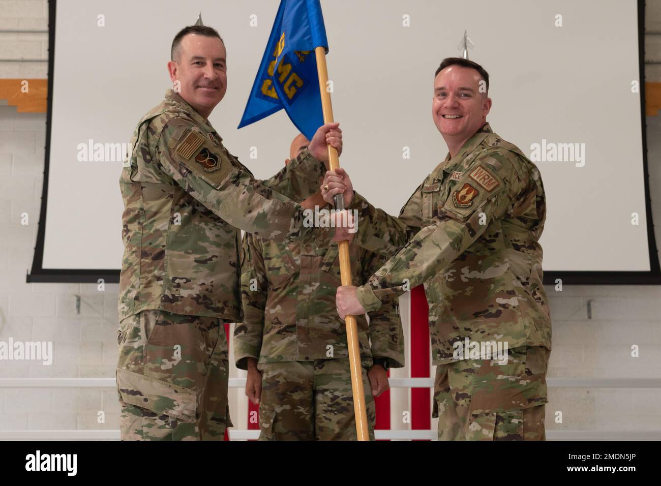 Col. Andrew Marsiglia, right, assumes command of the 635th Materiel ...