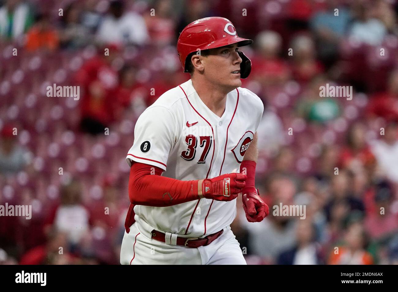Cincinnati Reds' Tyler Stephenson (37) during a baseball game against ...