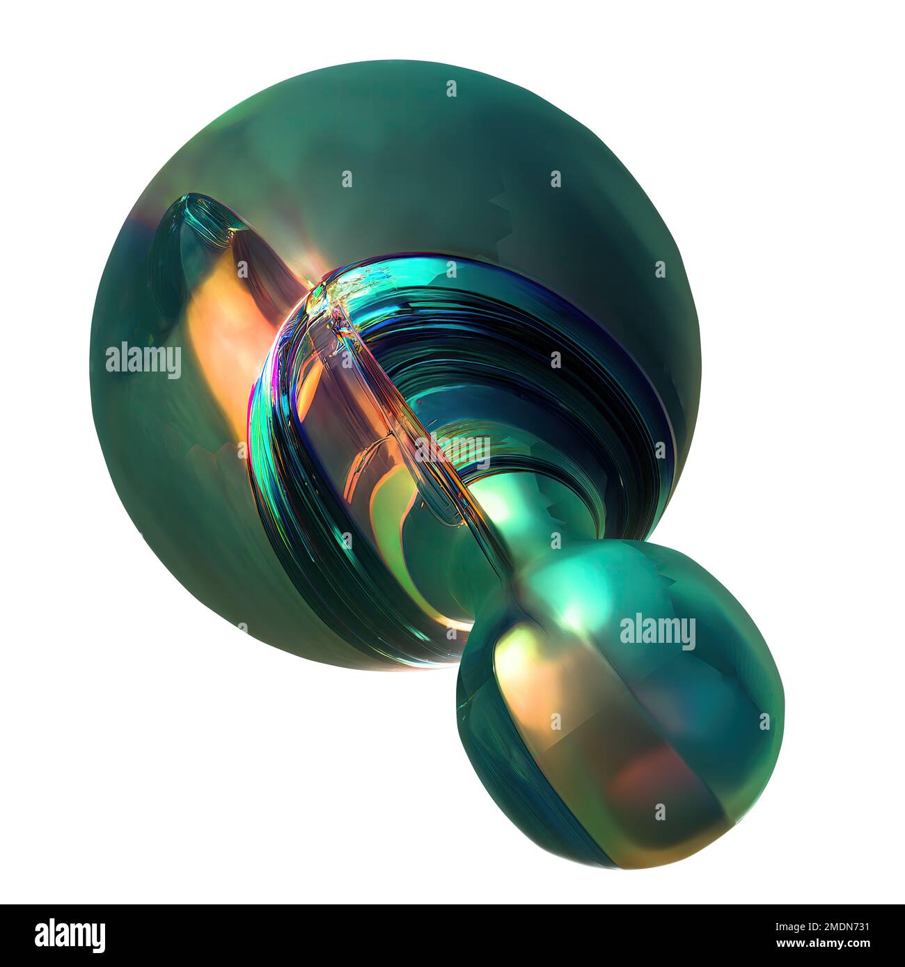 Green Fused Metaball sphere geometry Abstract, dramatic, passionate ...