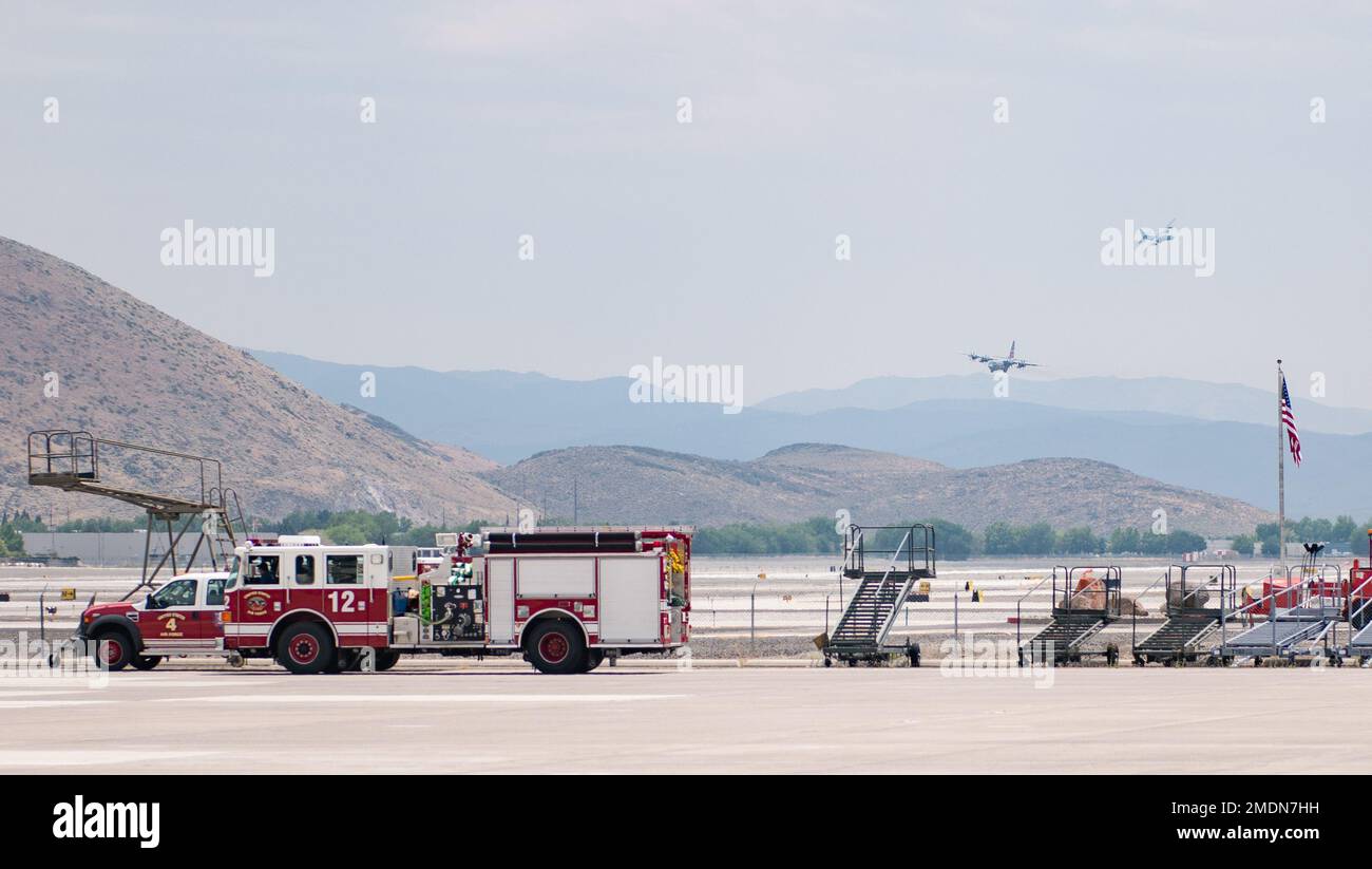 Col. Jeremy Ford, 152nd Airlift Wing commander, lands a C-130 Hercules ...