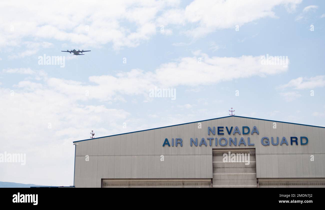 Col. Jeremy Ford, 152nd Airlift Wing commander, pilots a C-130 Hercules ...
