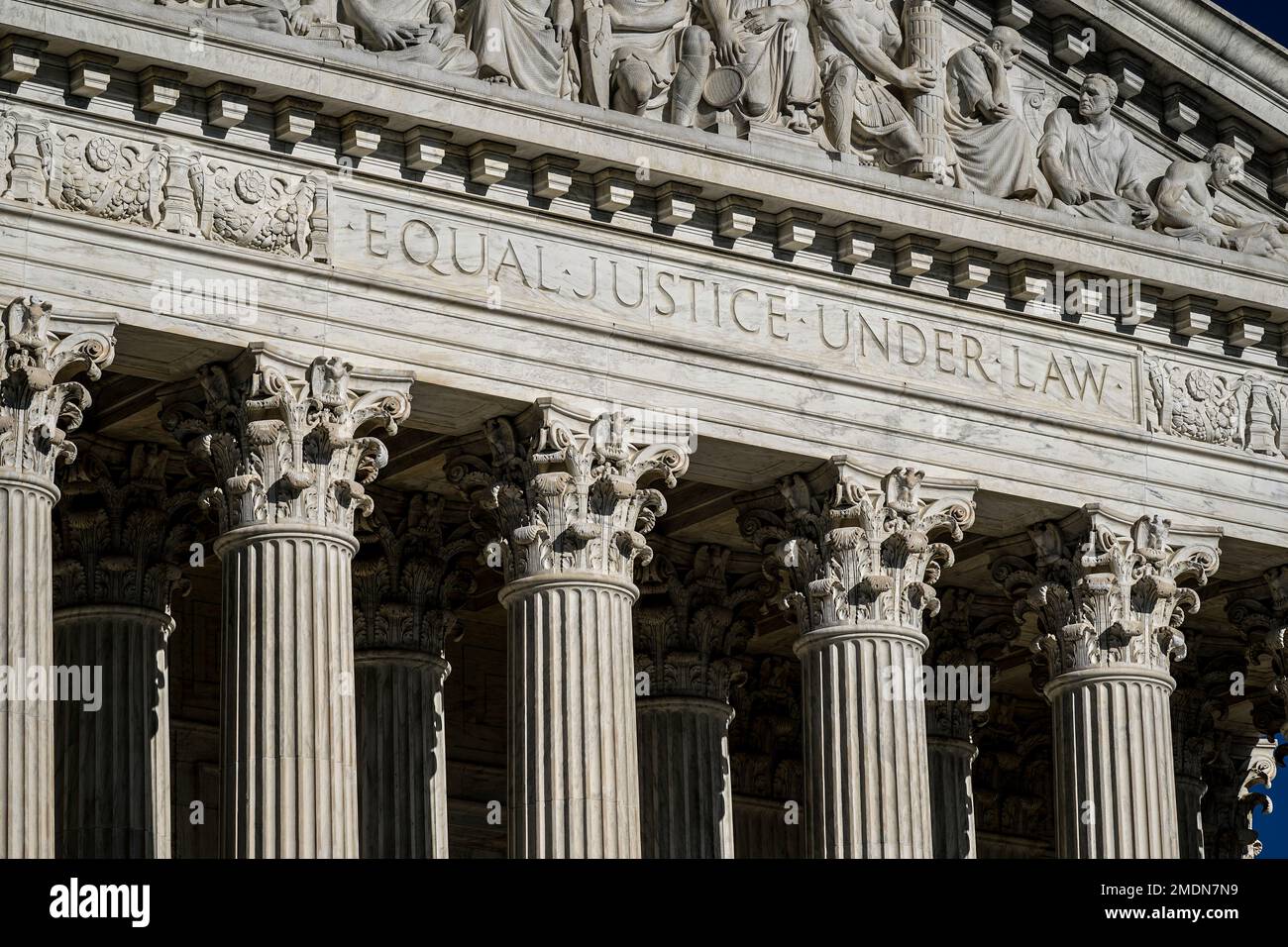 This Friday, Sept. 3, 2021, photo shows the Supreme Court in Washington ...