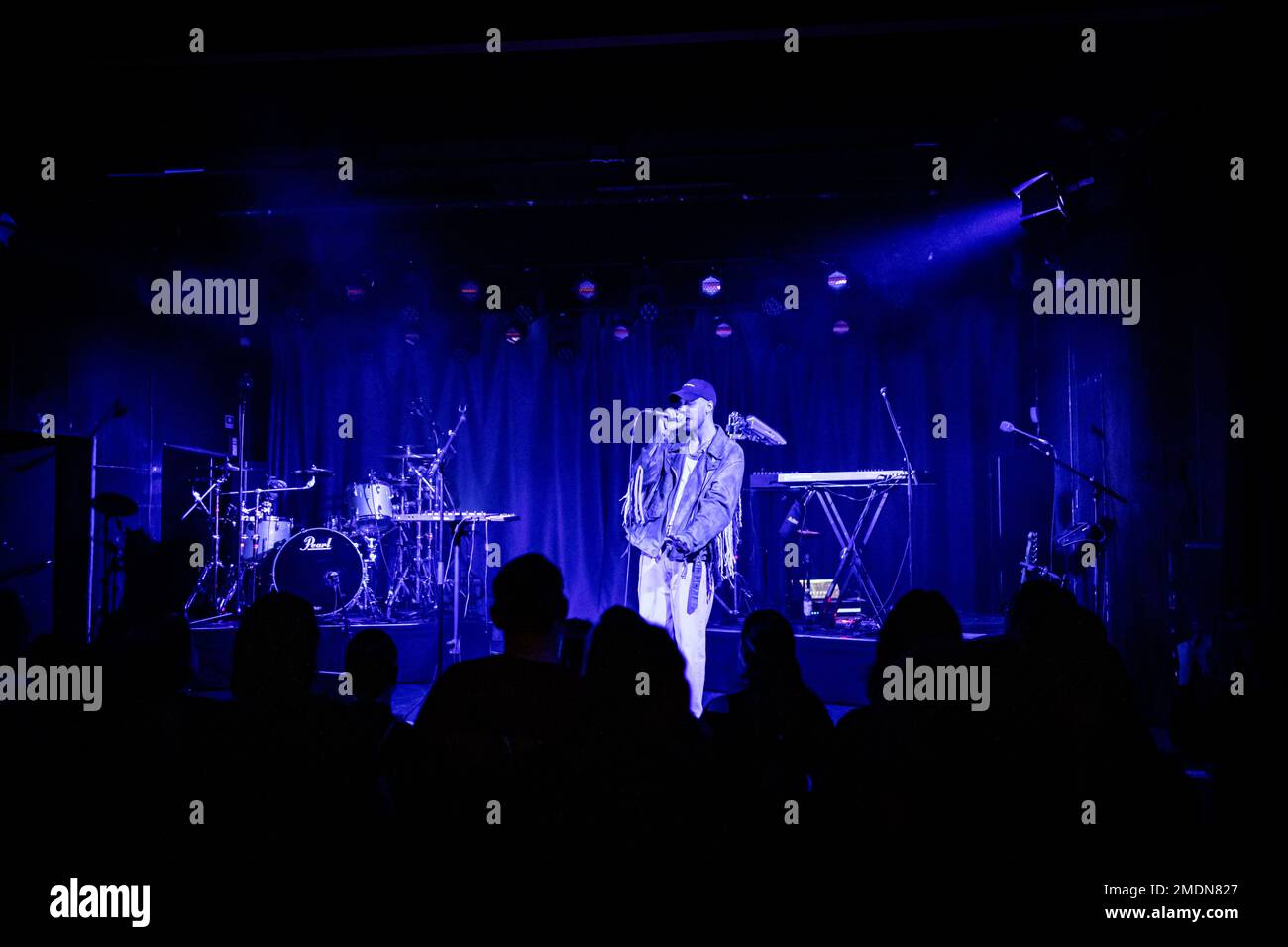 Copenhagen, Denmark. 21st, January 2023. Singer and songwriter LLUCID ...