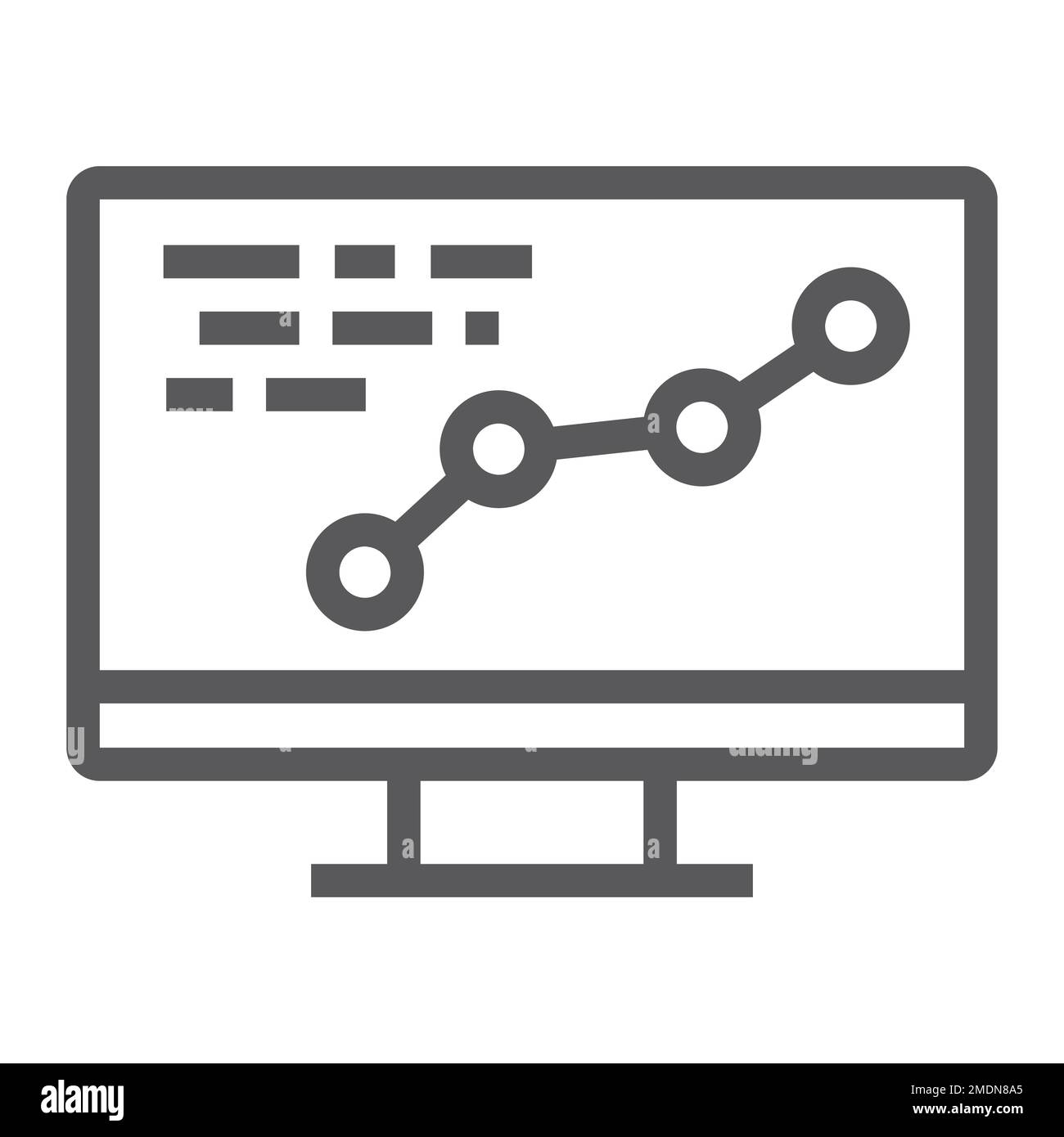 Development Line Icon Optimization And Coding Computer Sign Vector Graphics A Linear Pattern