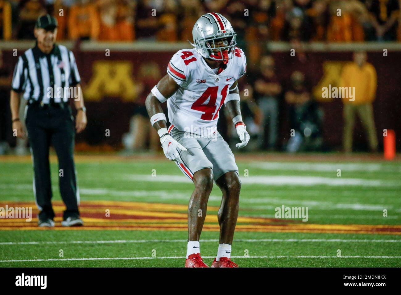 Ohio State safety Josh Proctor (41) defends against Minnesota in the ...
