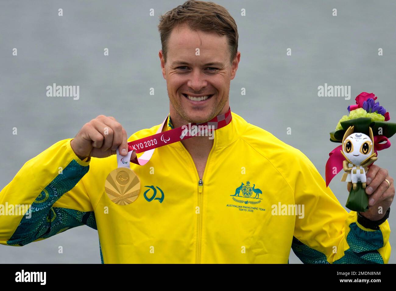 Australia's Curtis McGrath celebrates with the gold medal during the ...