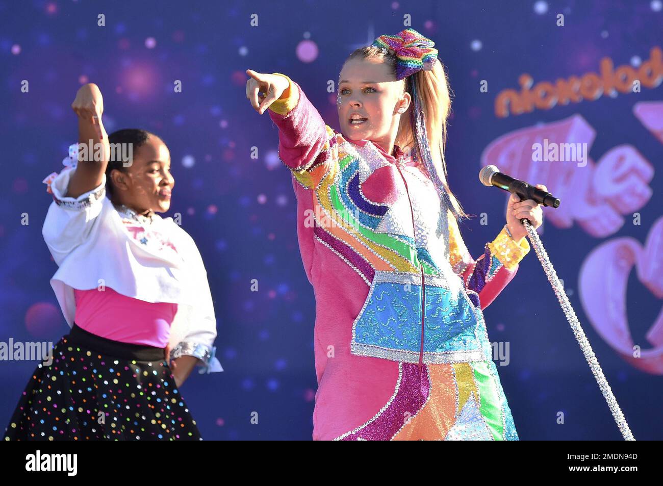 JoJo Siwa performs onstage before the drive-in premiere of JoJo Siwa's ...