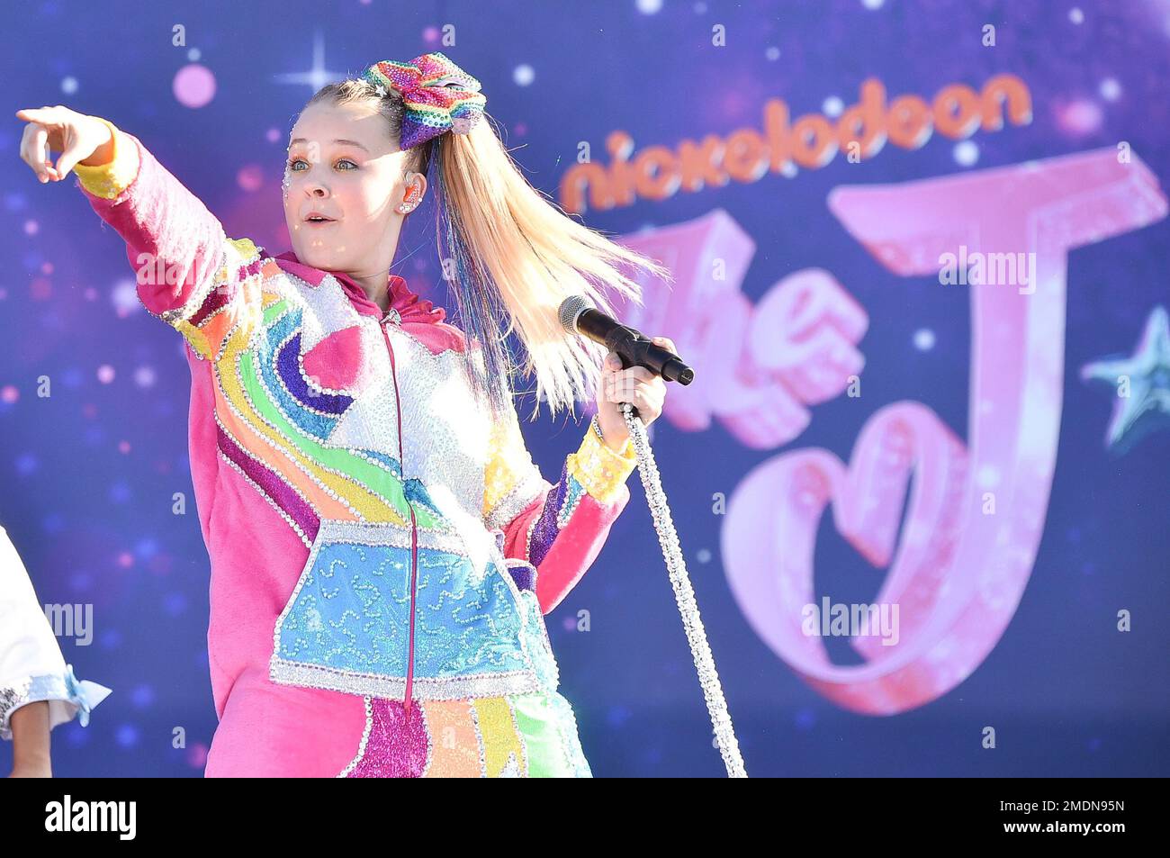 JoJo Siwa performs onstage before the drive-in premiere of JoJo Siwa's ...