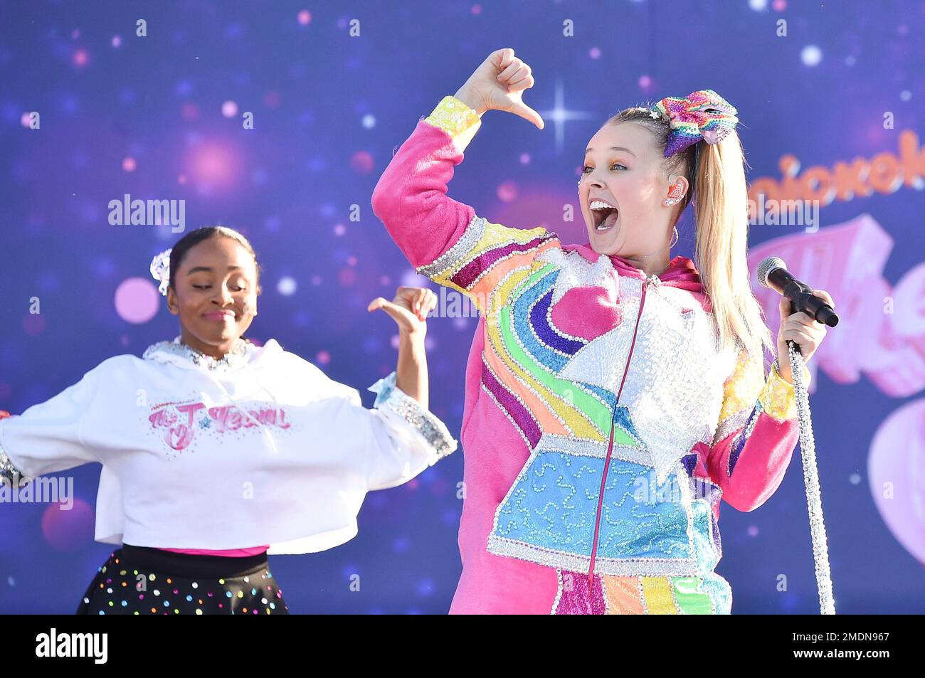 JoJo Siwa performs onstage before the drive-in premiere of JoJo Siwa's ...