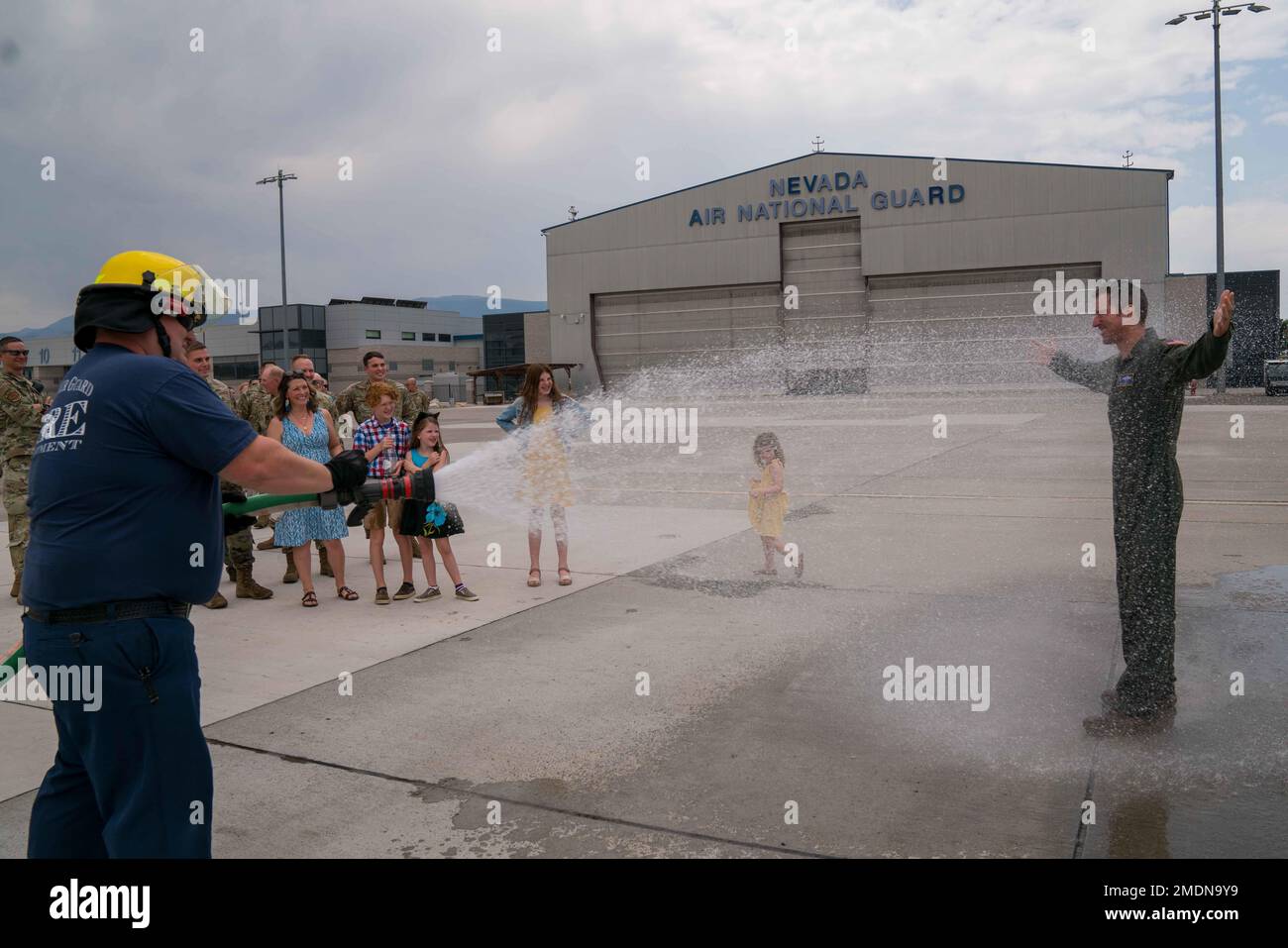 Col. Jeremy Ford, 152nd Airlift Wing commander, completes his "fini ...