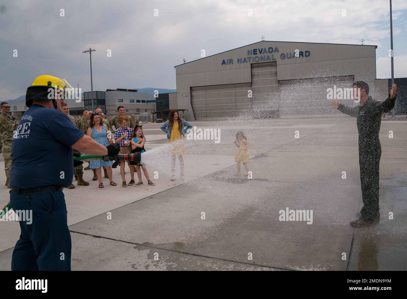 Col. Jeremy Ford, 152nd Airlift Wing commander, completes his "fini ...