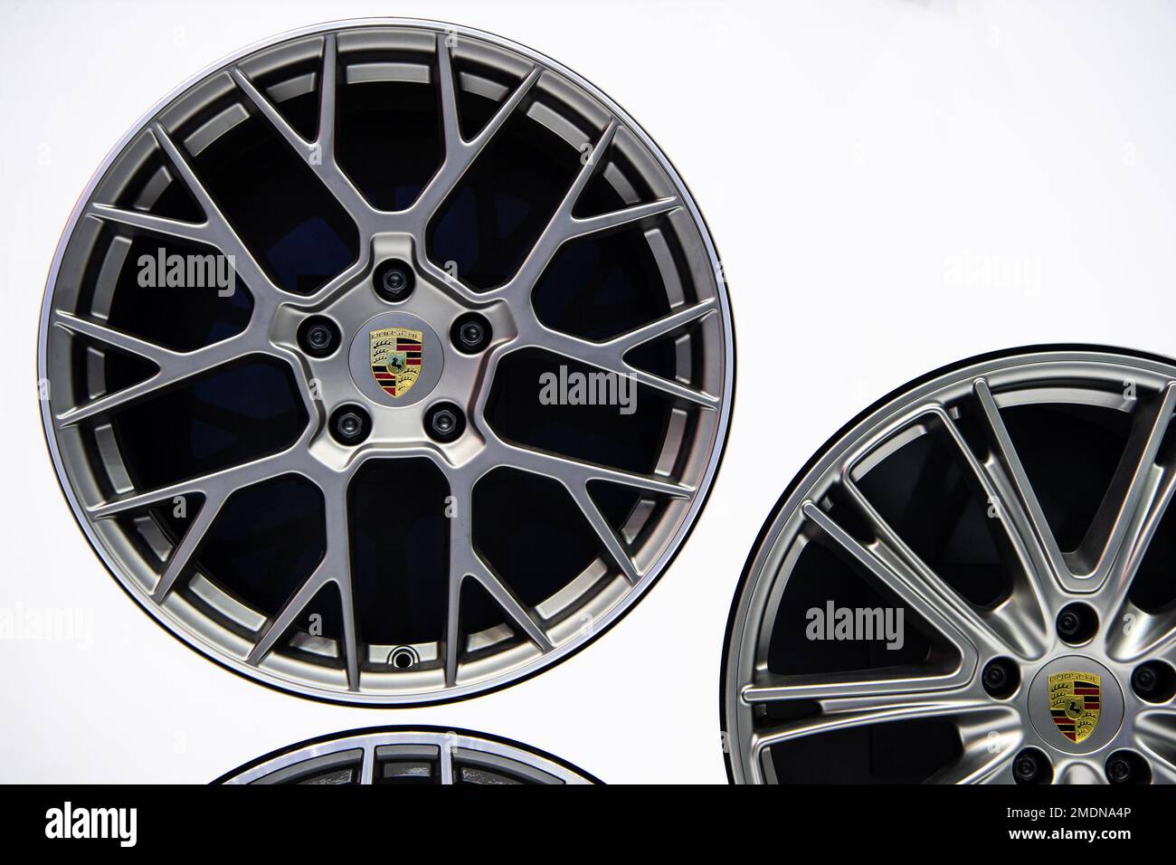 Porsche Alloy wheels on display at The 39th Thailand International ...