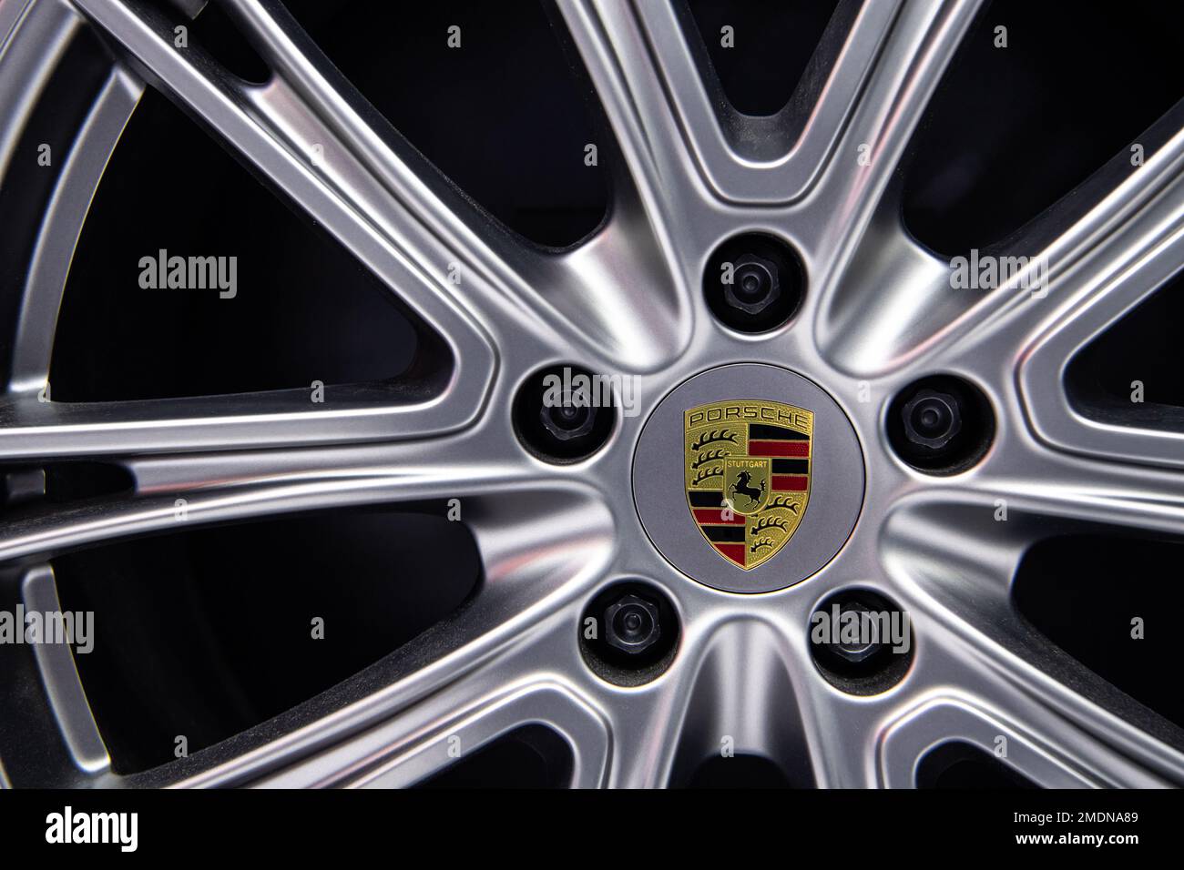 Porsche Alloy wheels on display at The 39th Thailand International ...