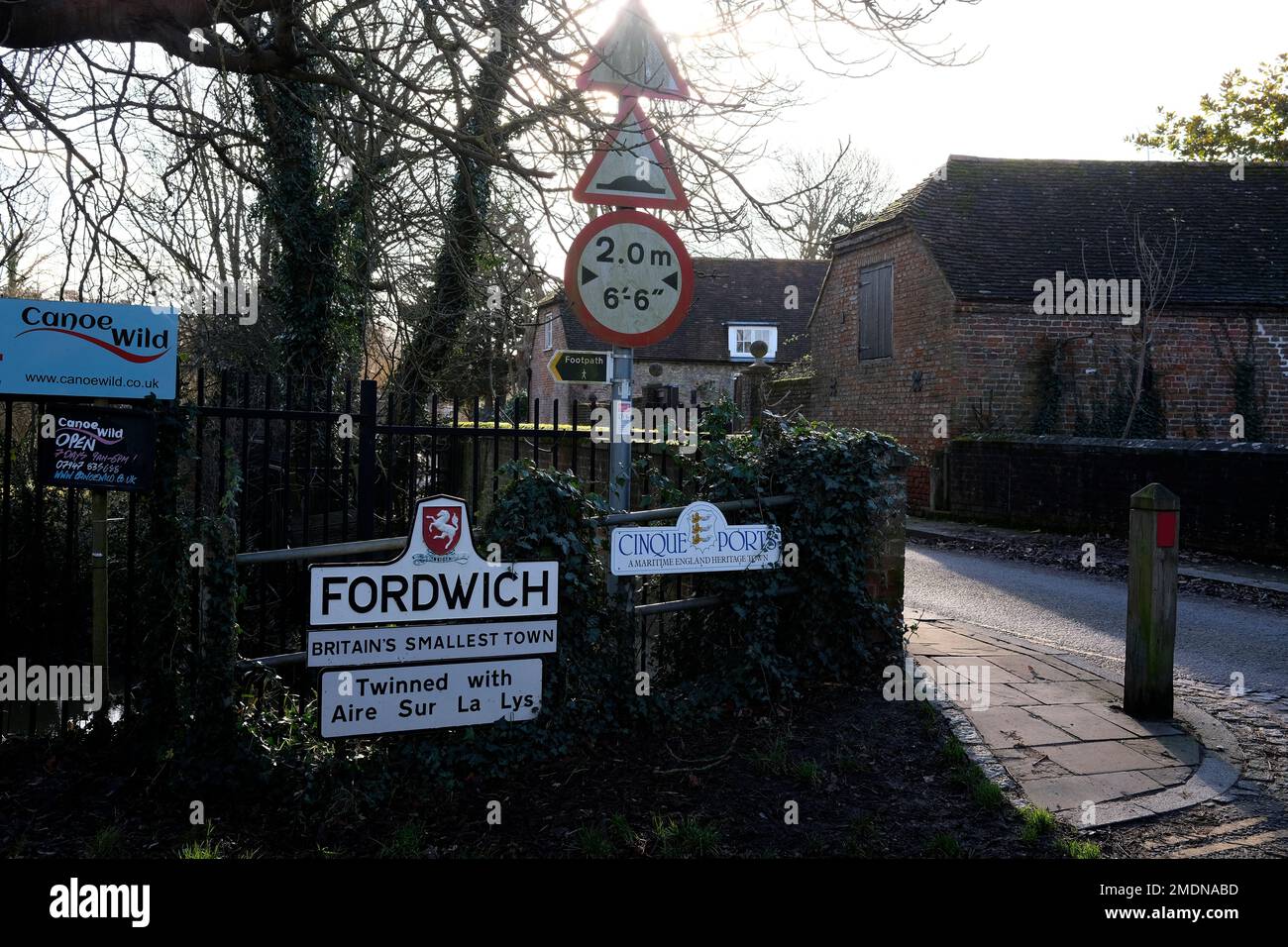 fordwich is englands smallest town,canterbury,east kent,uk january 2023 ...