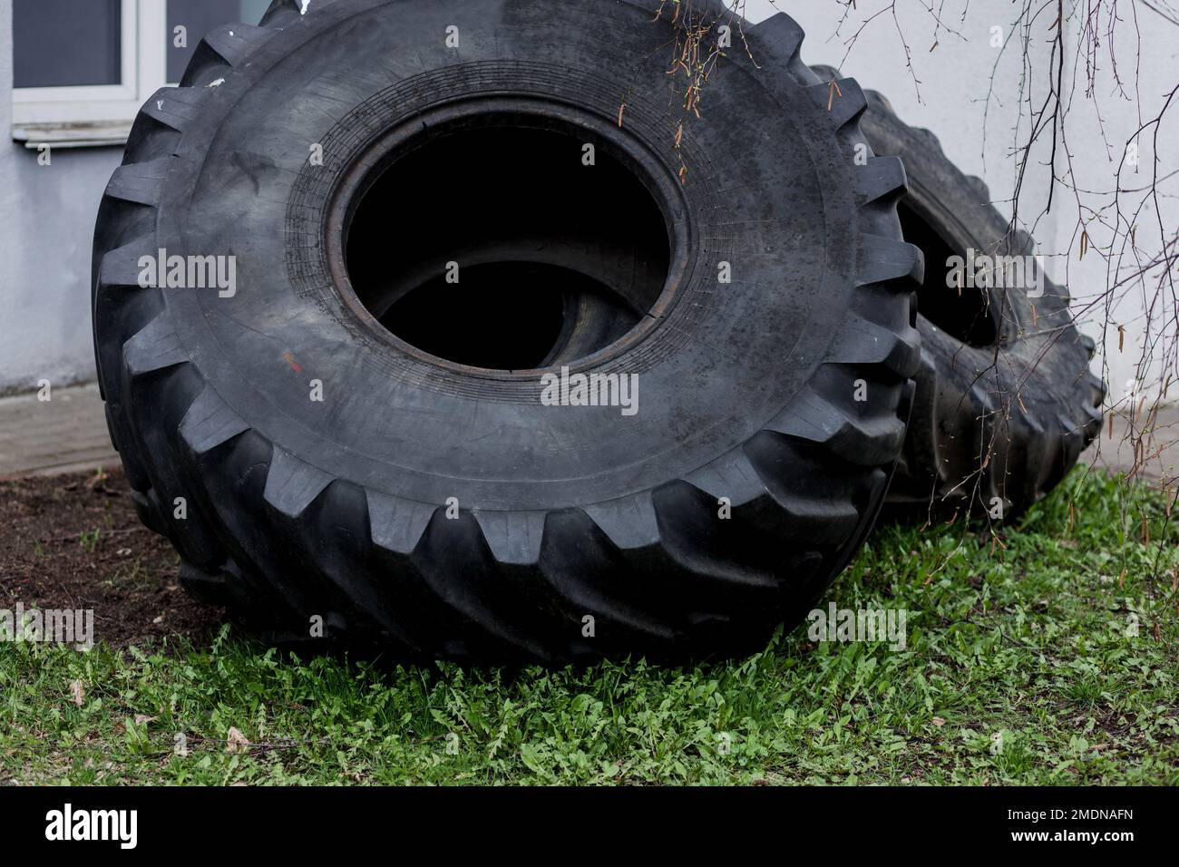 Old Tractor tire. large wheel Stock Photo - Alamy