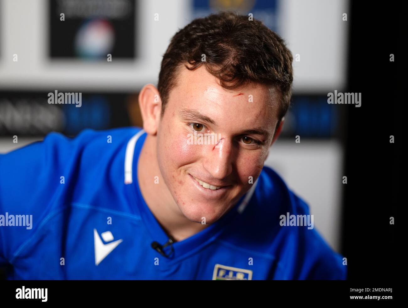 Italy captain Michele Lamaro during the Guinness Six Nations Launch at ...