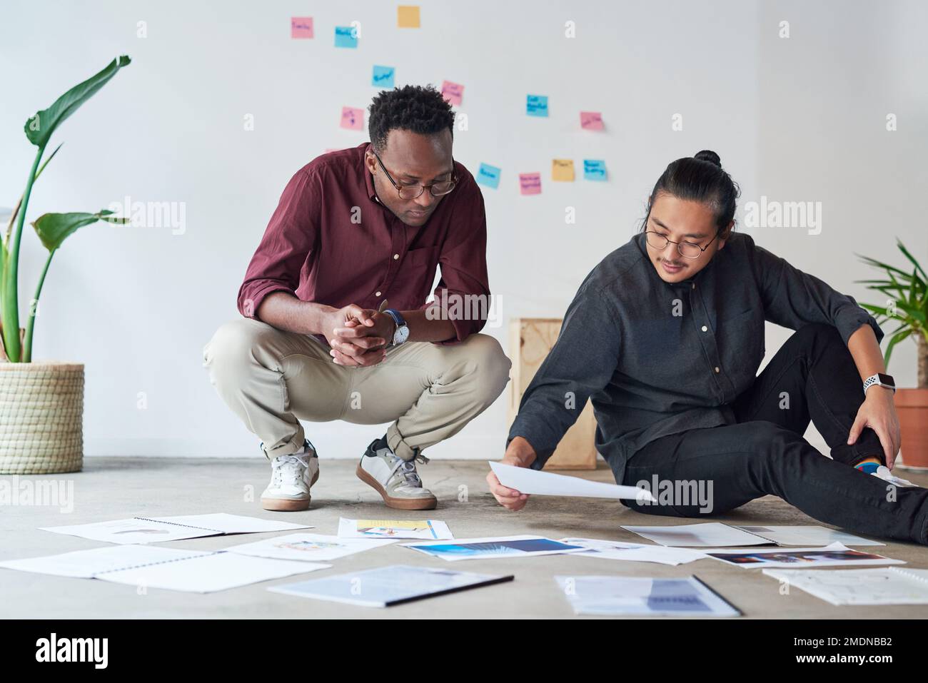 Anythings possible with a proper plan. Full length shot of two young ...