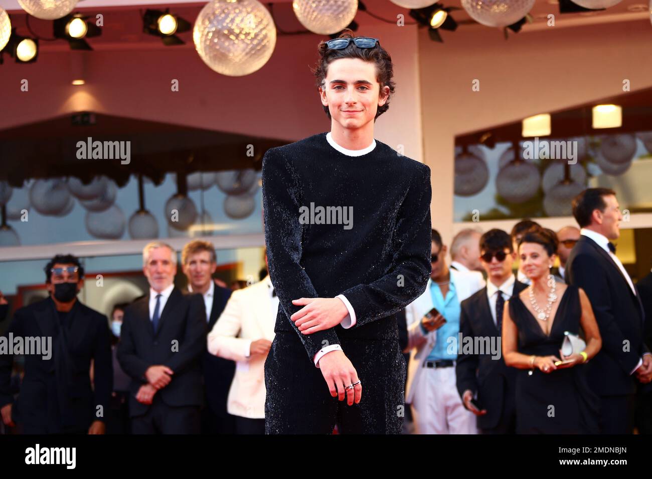 Timothee Chalamet poses for photographers upon arrival at the premiere ...