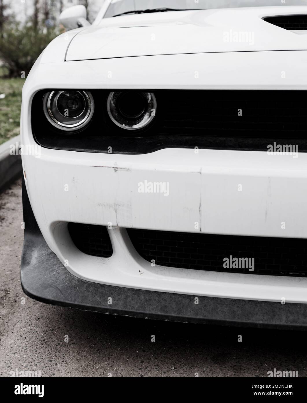 legendary american automobile - white luxury car Stock Photo - Alamy