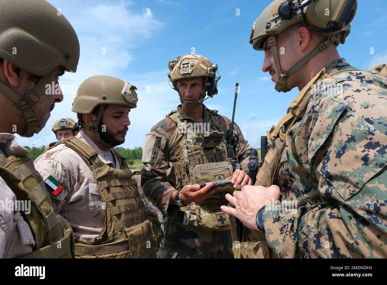 A U.S. Marine with 2nd Air-Naval Gunfire Liaison Company (ANGLICO ...