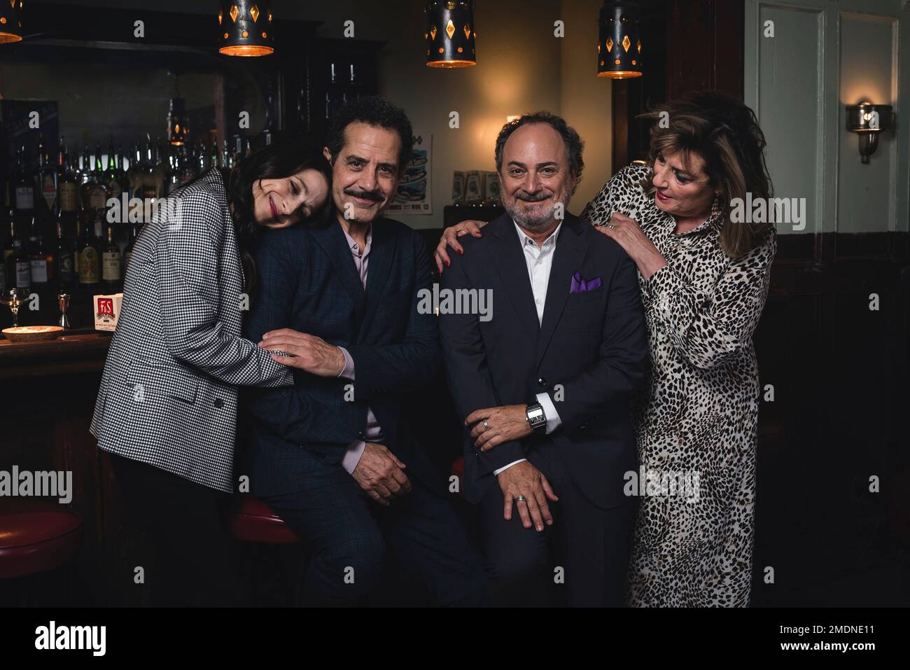 Marin Hinkle, from left, Tony Shalhoub, Kevin Pollak, and Caroline ...