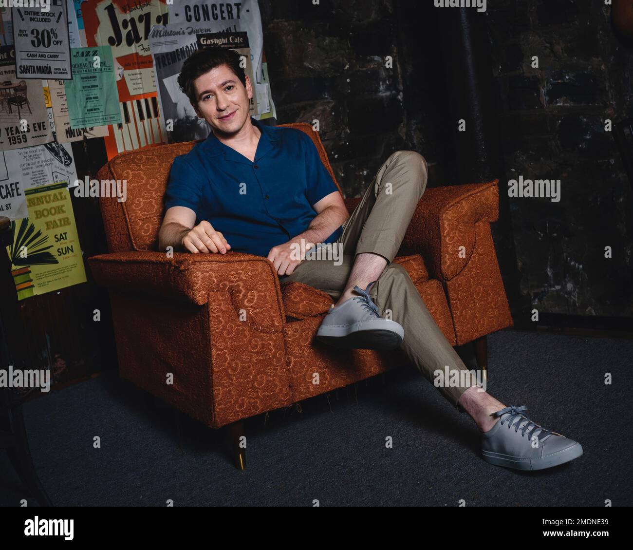 Michael Zegen poses for portraits on the set of The Marvelous Mrs ...