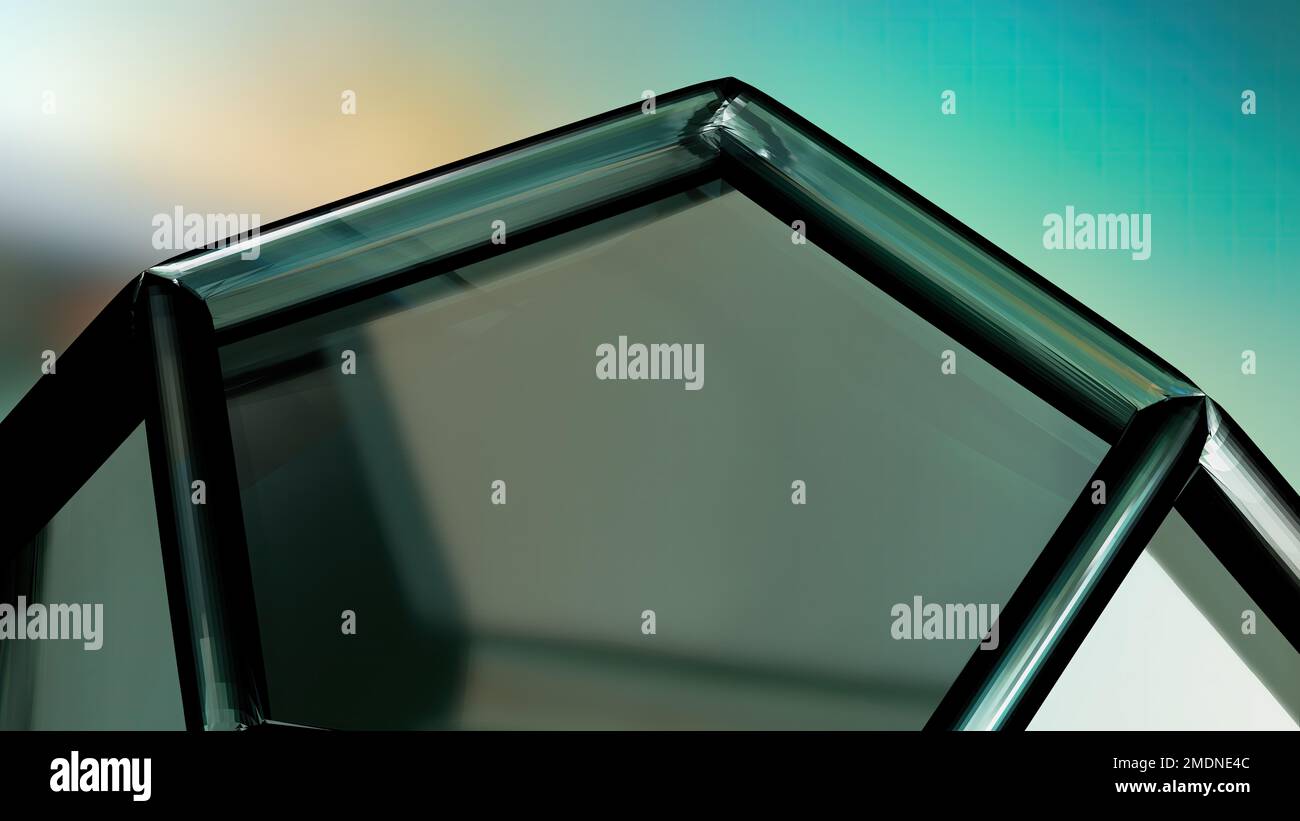 green color hexagonal glassy chic with clear border abstract, dramatic ...