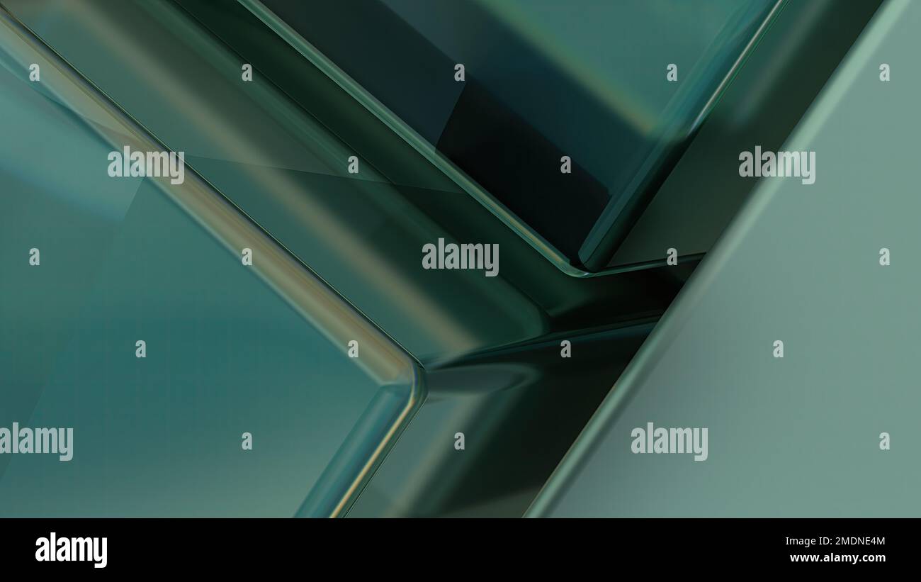 green diagonal more gathered metallic box abstract dramatic passionate ...