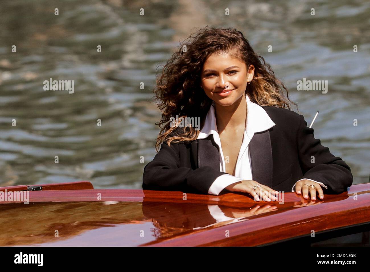 Zendaya arrives for the photo call of the film 'Dune' at the 78th ...