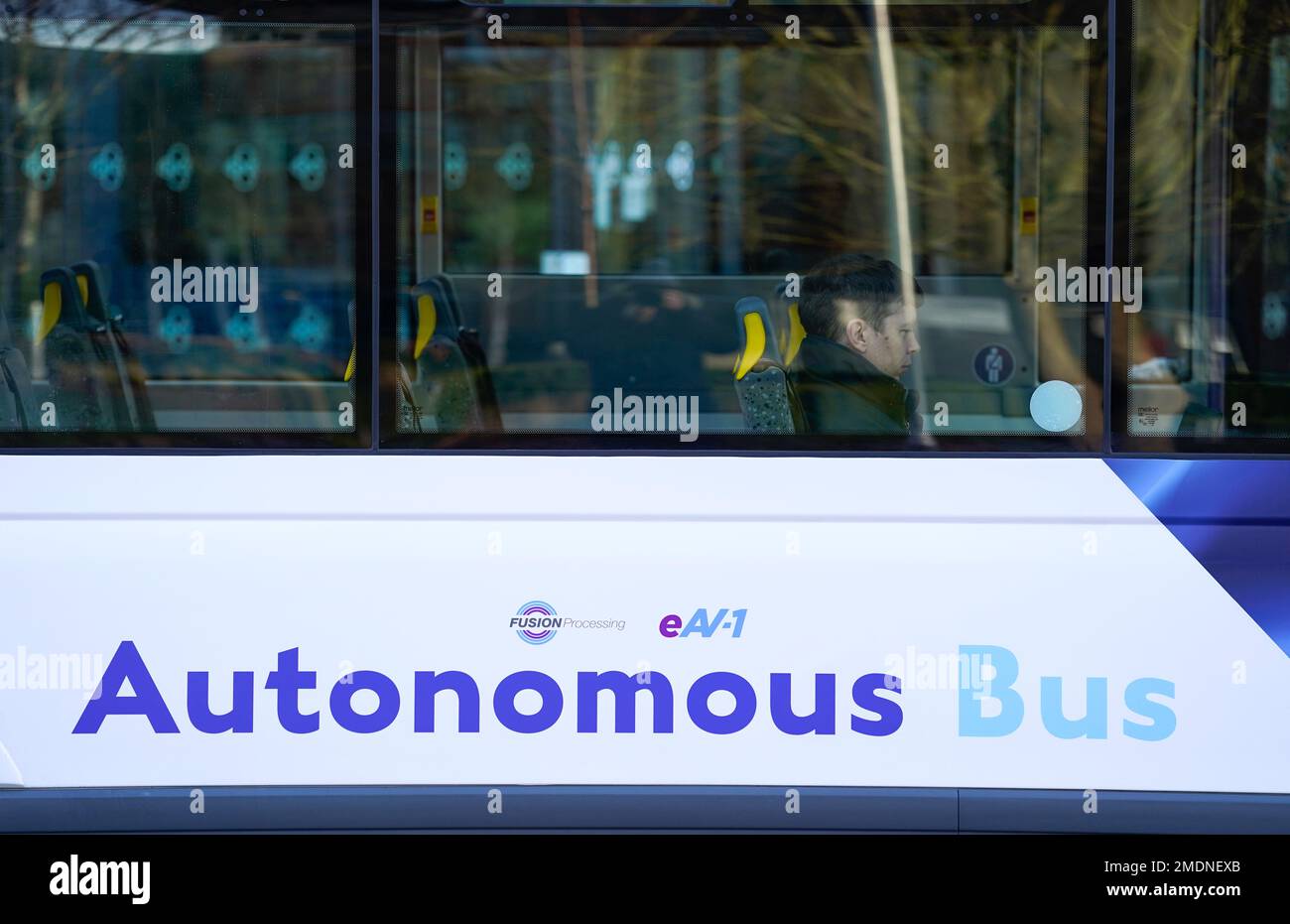 The UK's first all-electric autonomous passenger bus drives around ...