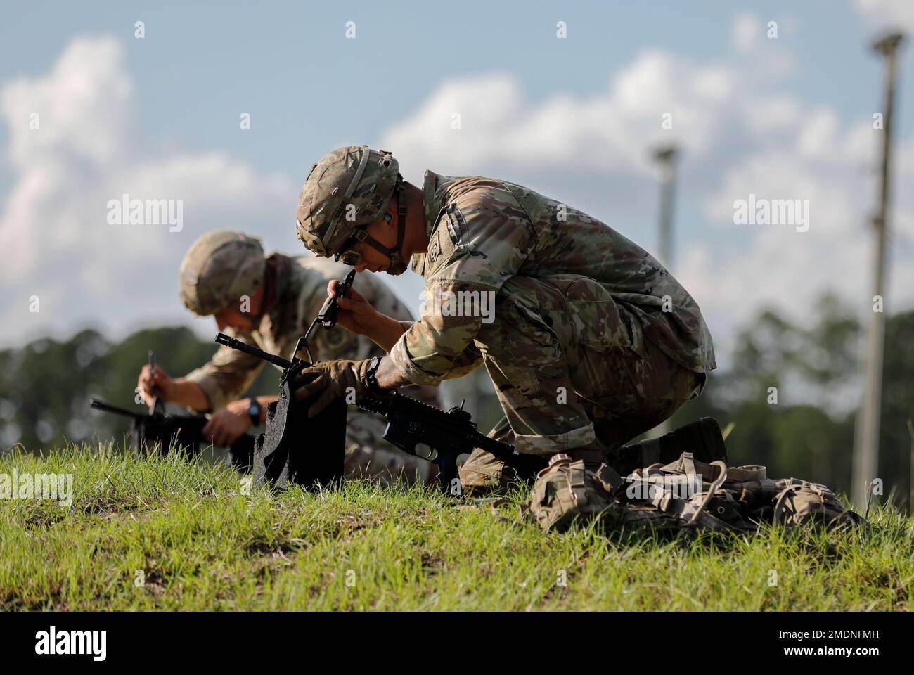 Spc. Robert Culler (Left) and Sgt. John Morris, both members of the ...