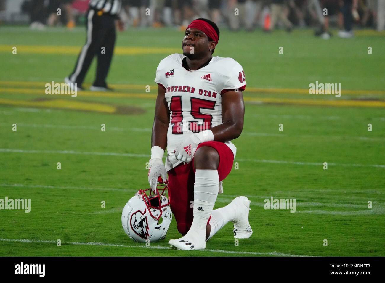 Southern Utah linebacker Noah Smith (45) in the first half during an ...
