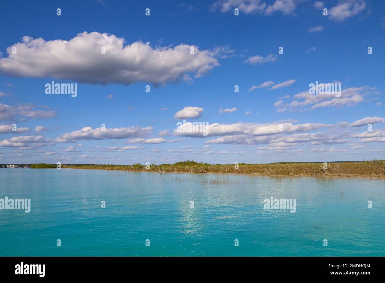 Beautiful turquoise blue tropical bacalar hi-res stock photography and ...