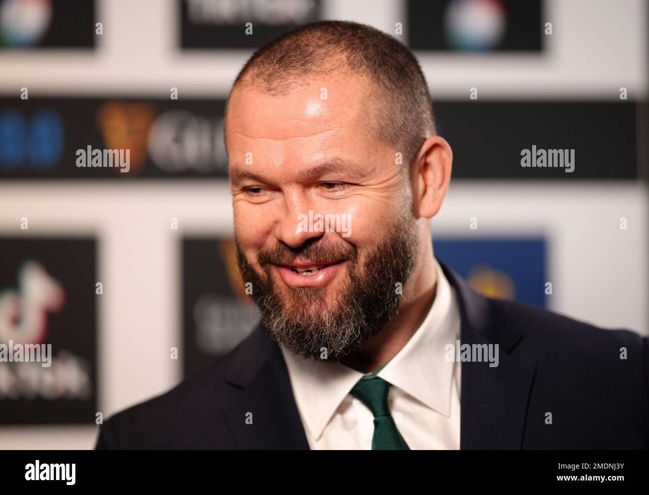 Ireland head coach Andy Farrell during the Guinness Six Nations Launch ...