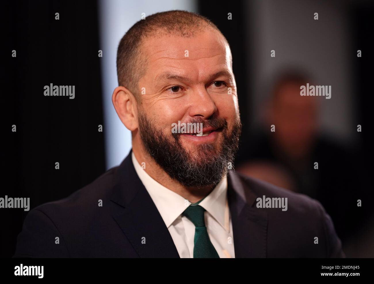 Ireland head coach Andy Farrell during the Guinness Six Nations Launch at County Hall, London ...