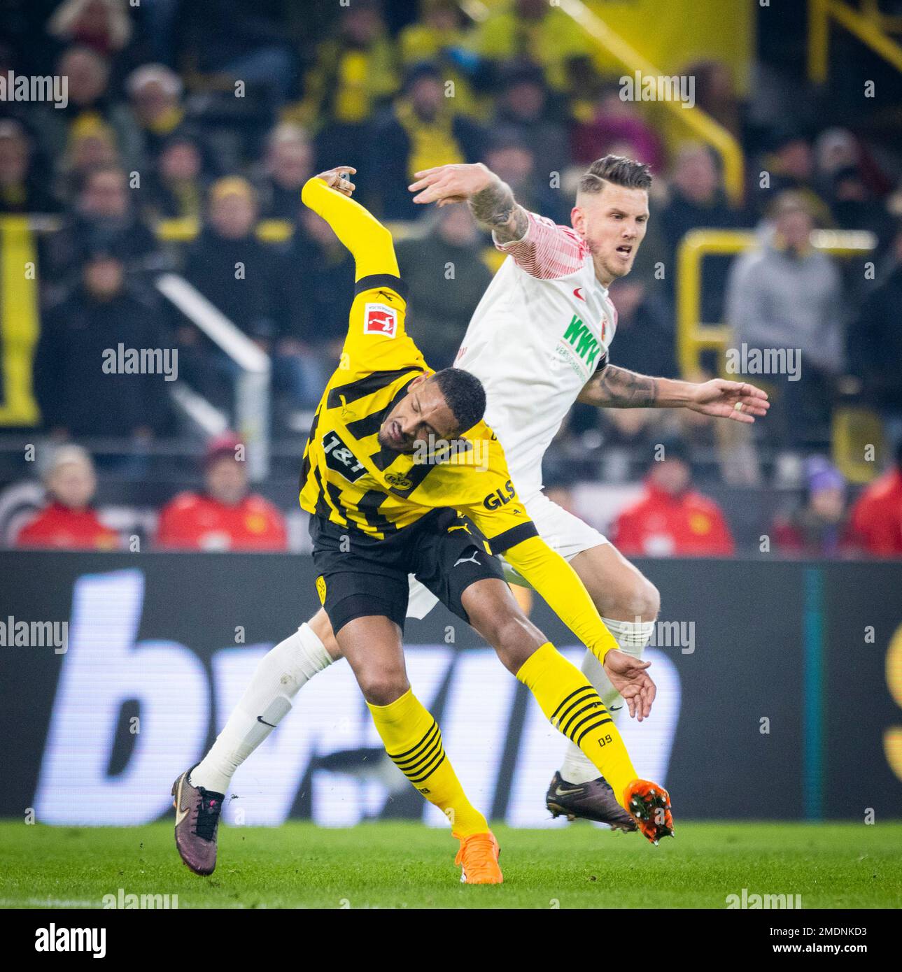Dortmund, Germany. 22nd Jan, 2023. Jeffrey Gouweleeuw (FCA), Sebastien ...